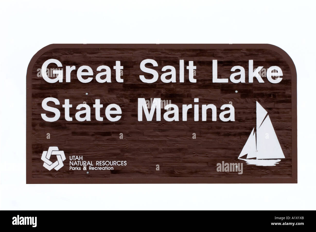 Great Salt Lake Marina Sign Stock Photo - Alamy