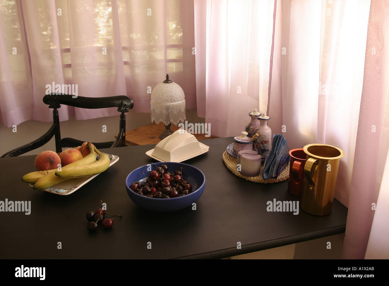 Greek Dinner Table Stock Photo - Alamy