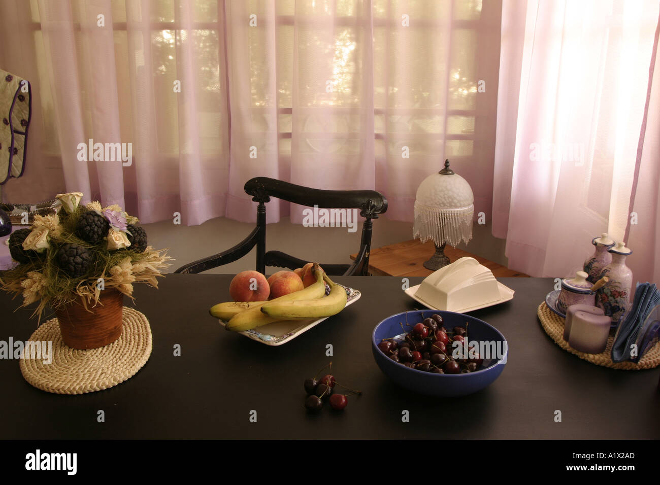 Greek Dinner Table Stock Photo - Alamy