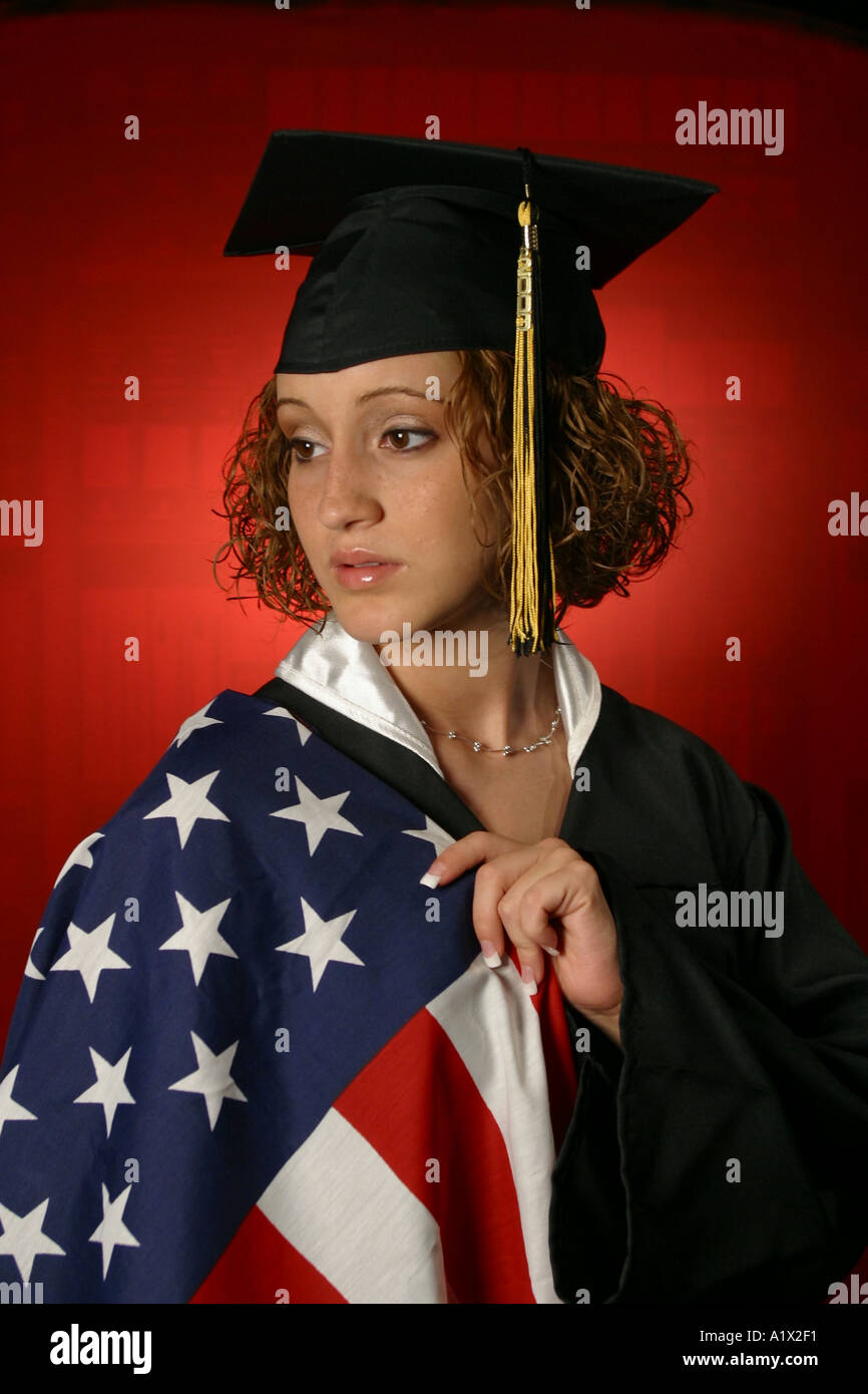 Student pledging flag hi-res stock photography and images - Alamy