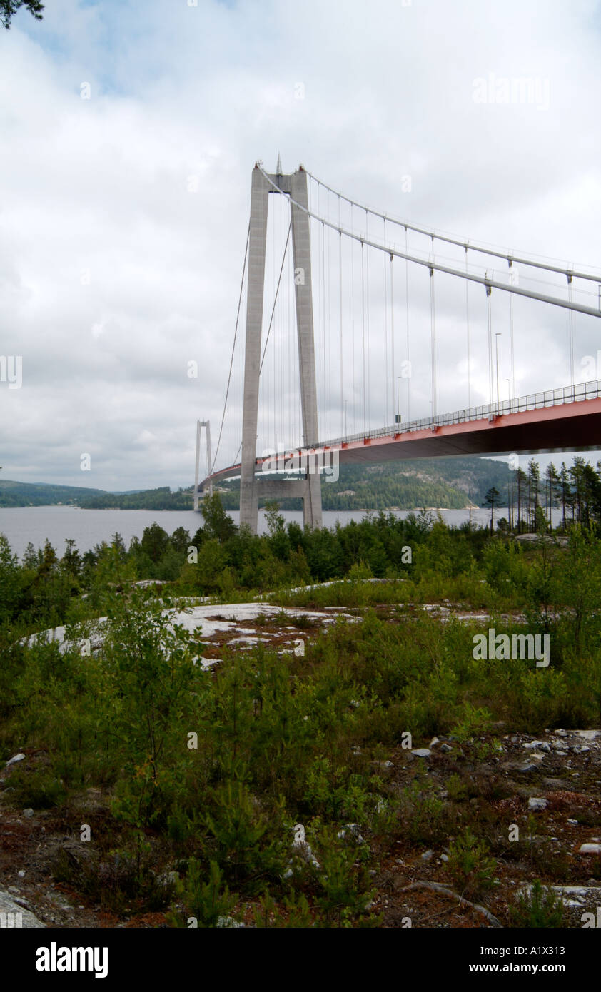 high coast bridge in northern sweden leading to world heritage site ...