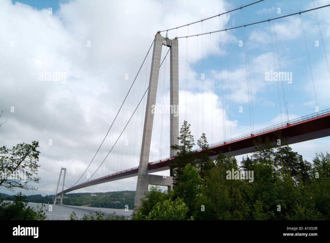 high coast bridge in northern sweden leading to world heritage site ...