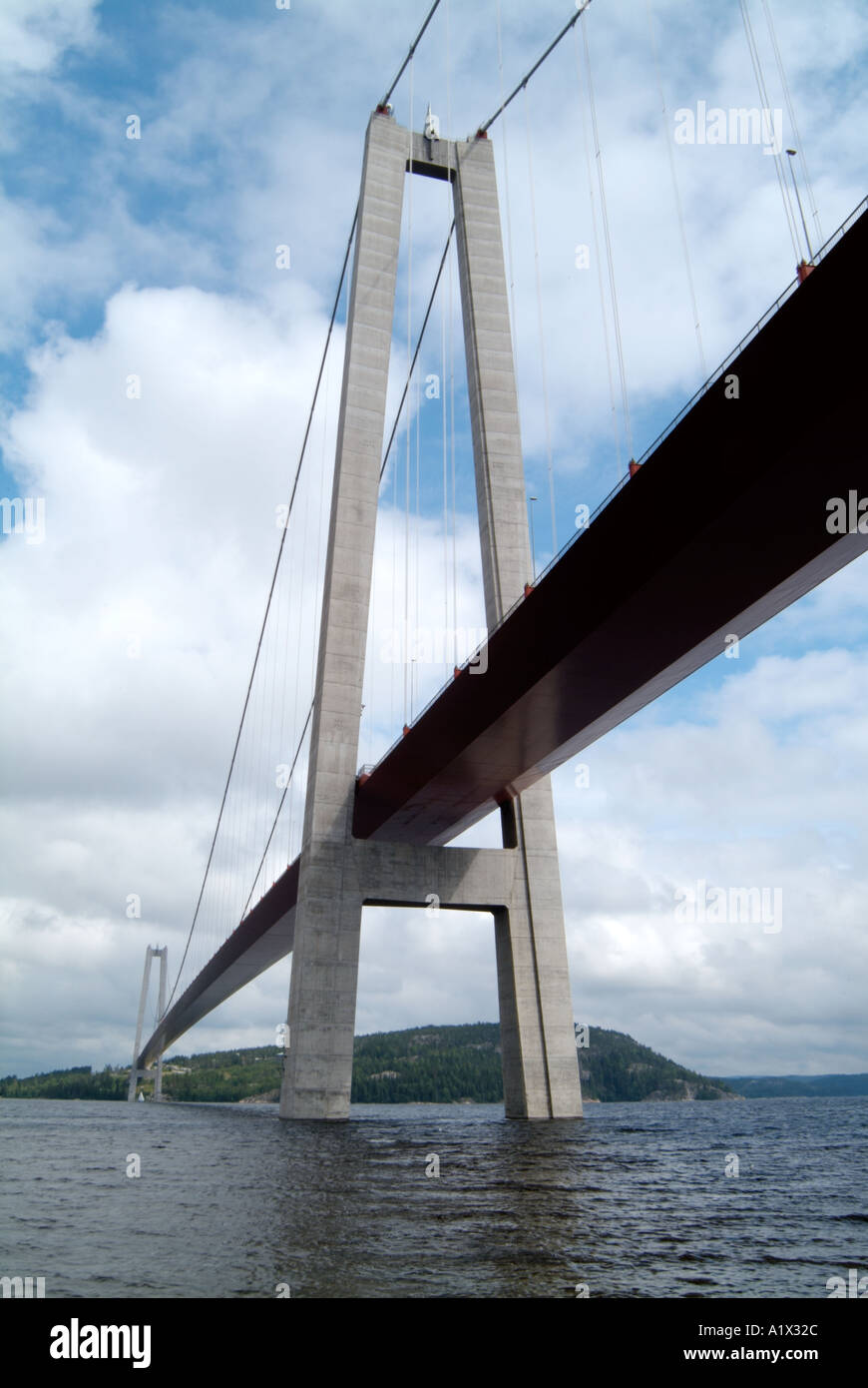 high coast bridge in northern sweden leading to world heritage site ...
