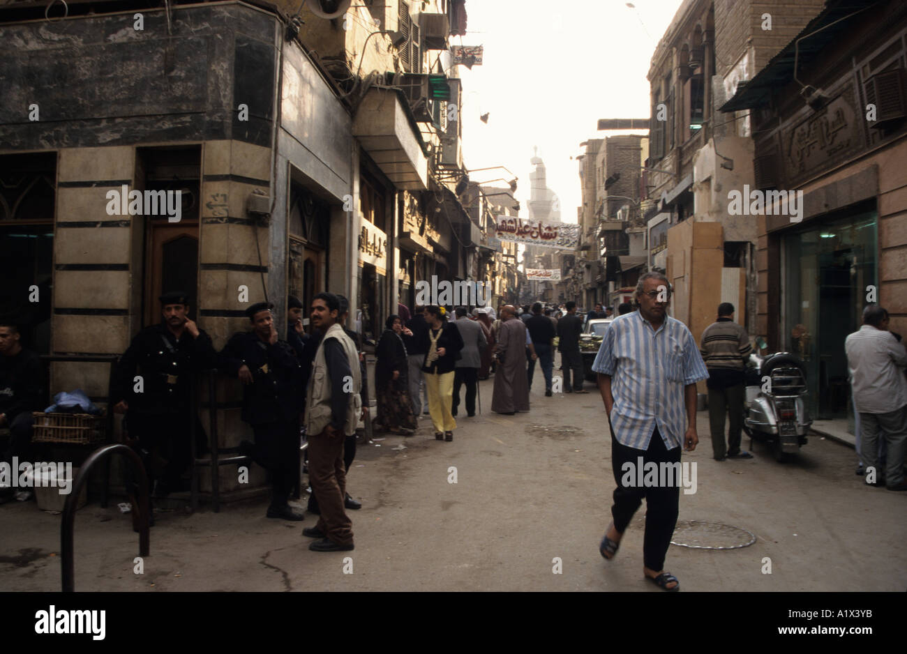 Busy street in Old Cairo Egypt Stock Photo - Alamy