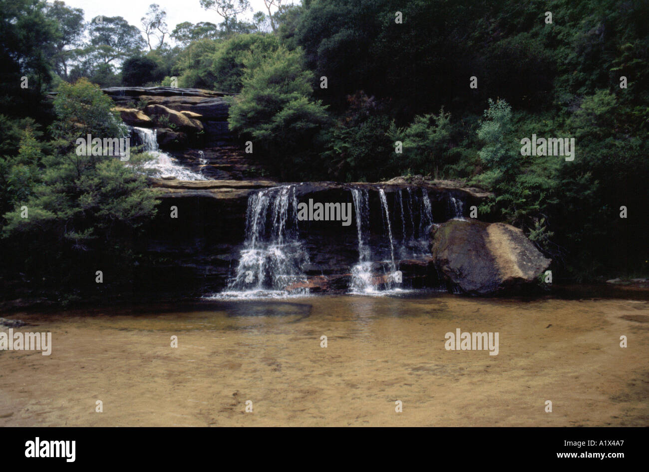 Blue Mountains rockpool Stock Photo - Alamy