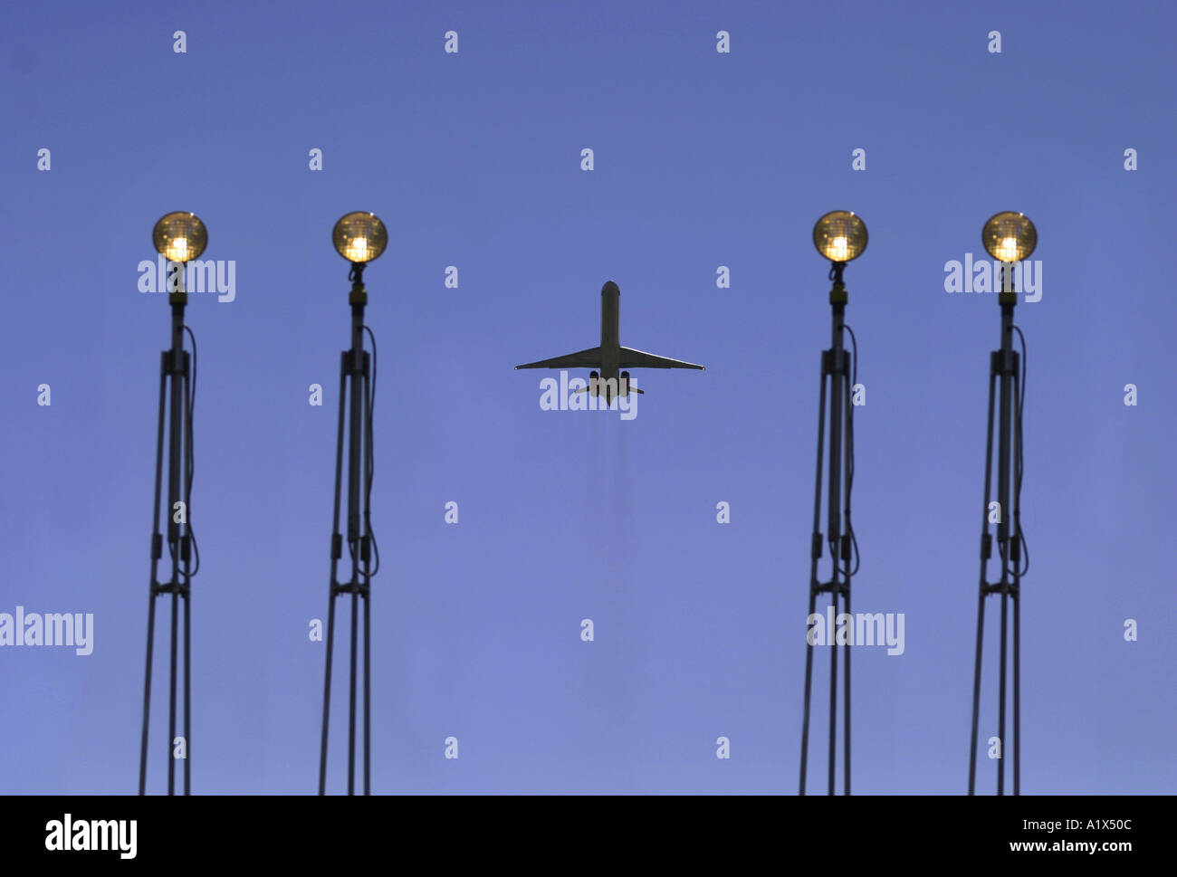 aerial navigation lights aeronautics flight Stock Photo - Alamy