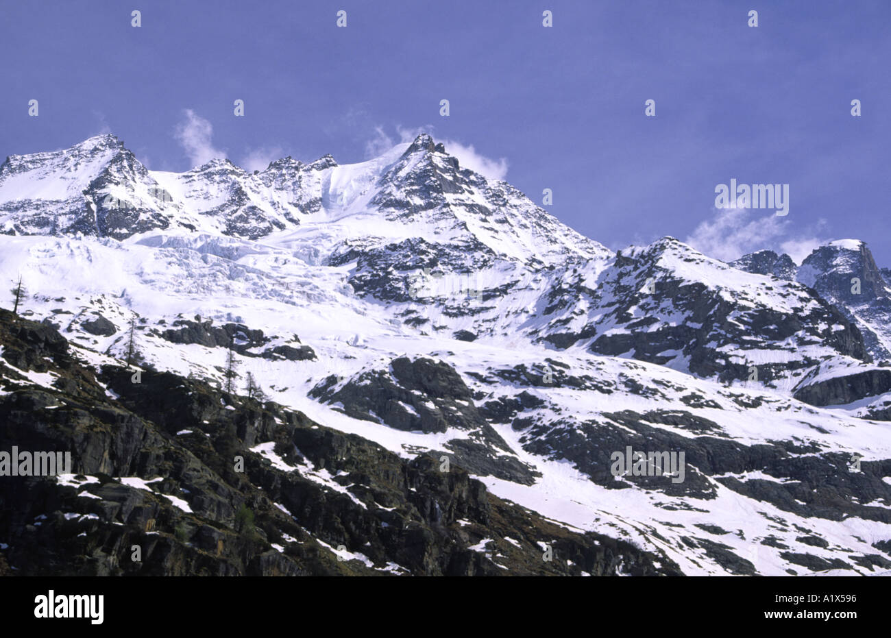 ITALY Valle d Aosta Gran Paradiso National Park. The mountain landscape ...
