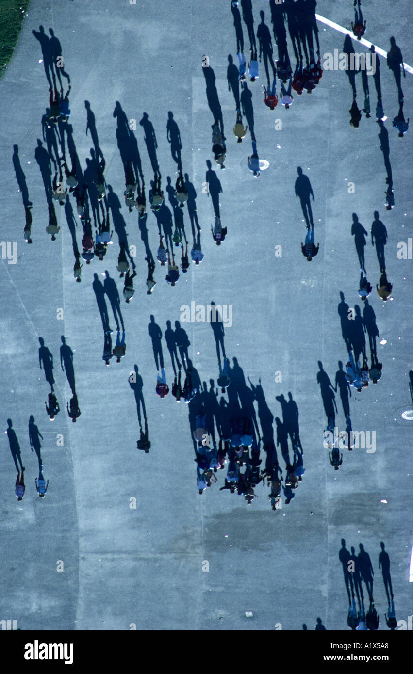 Crowd bird eye view hi-res stock photography and images - Alamy
