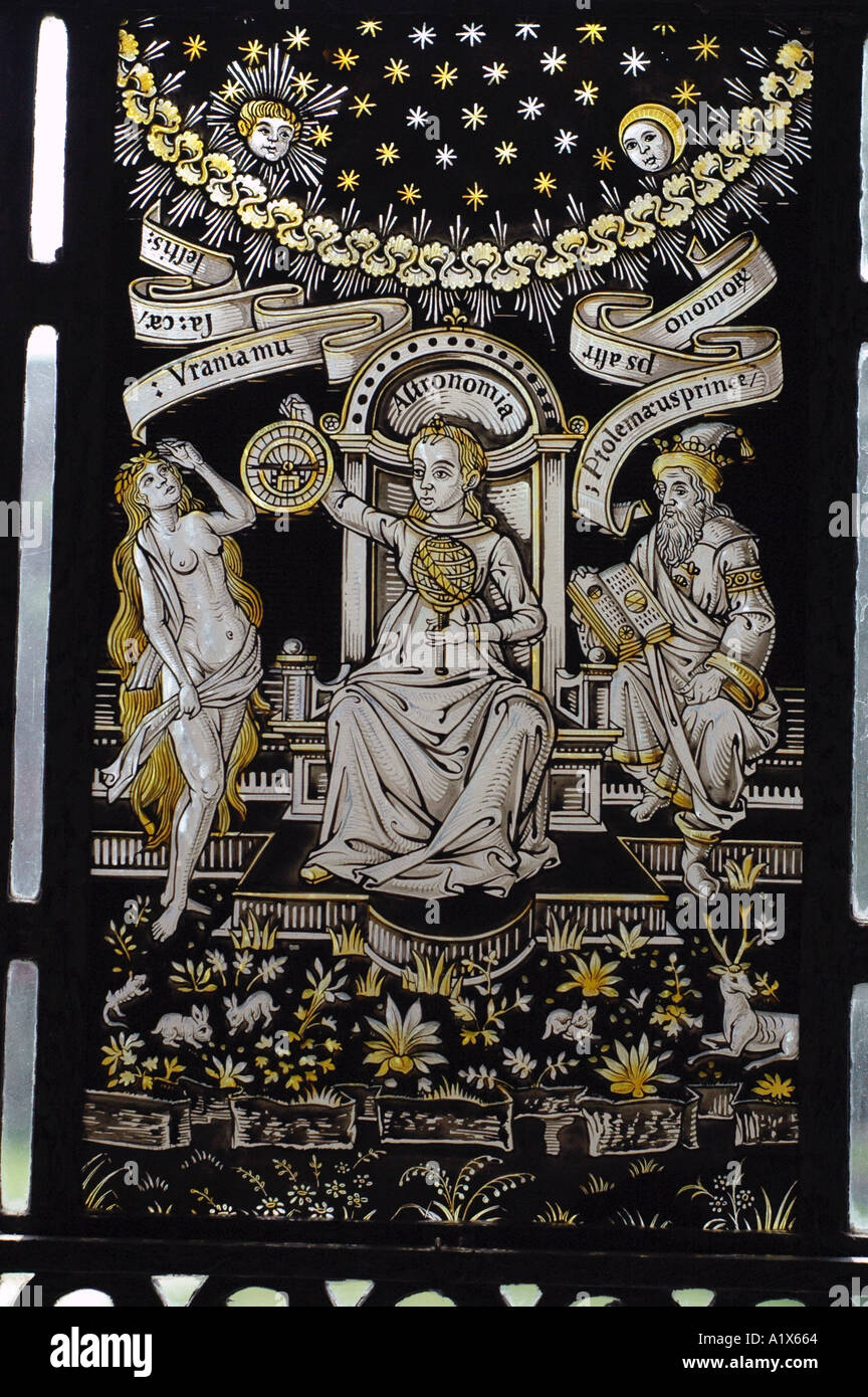 Stained Glass window at Yale University Sterling Library Stock Photo ...