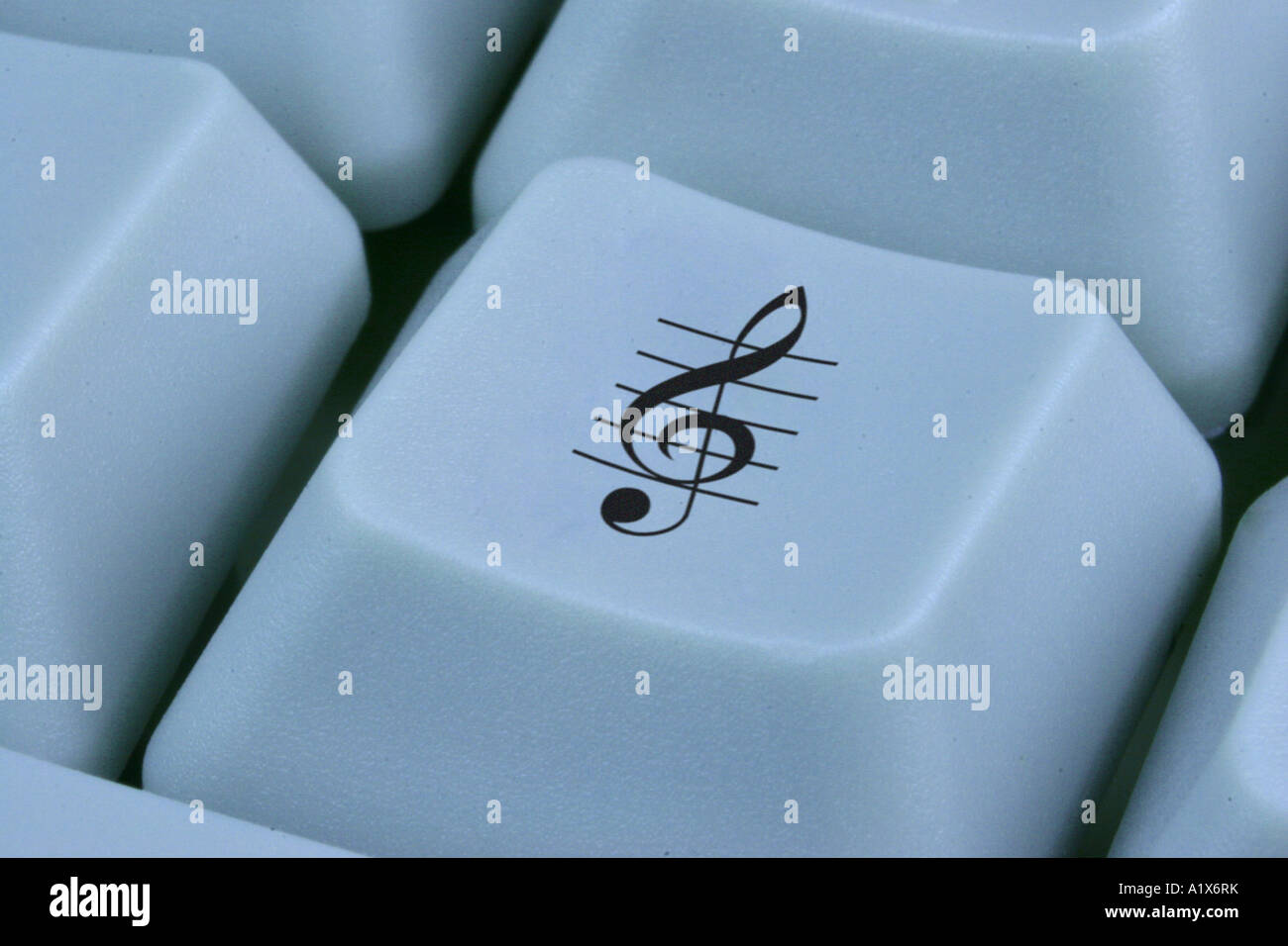 key with the clef Stock Photo - Alamy
