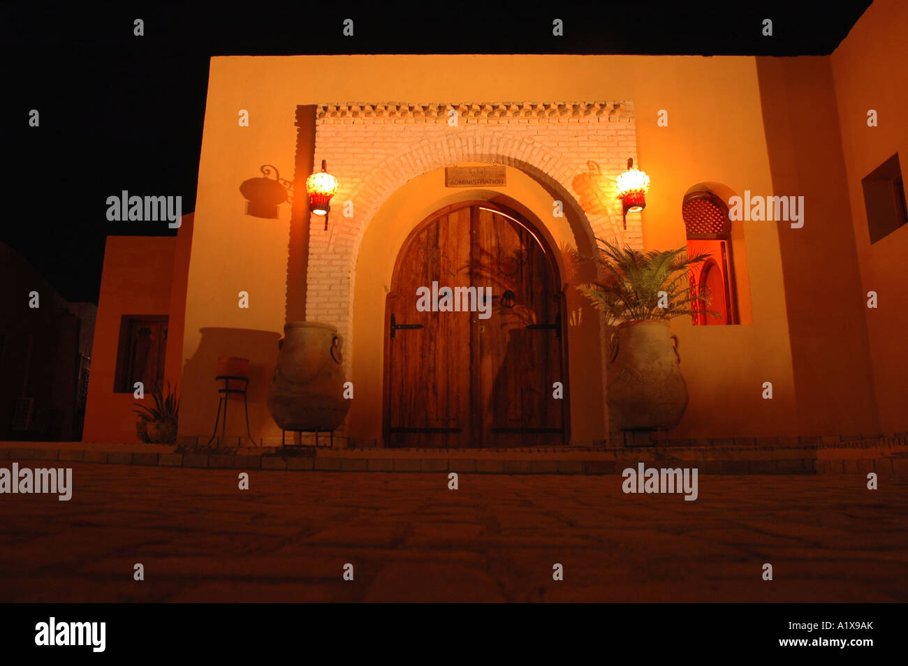 Hotel administration building in Tozeur, Tunisia Stock Photo - Alamy