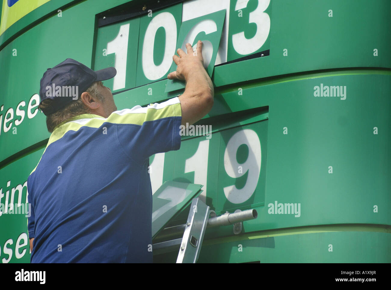 Old petrol station advert hi-res stock photography and images - Alamy