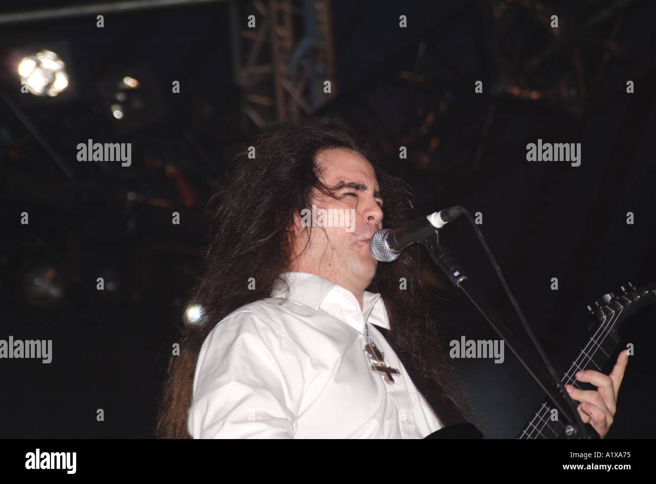Lead singer at Download Festival 2004 Stock Photo - Alamy