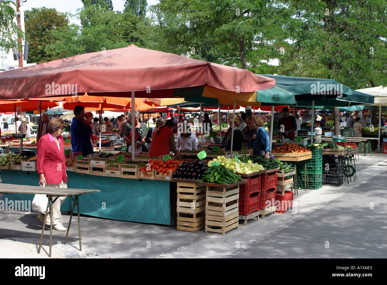 Slovenian famous market place hi-res stock photography and images - Alamy