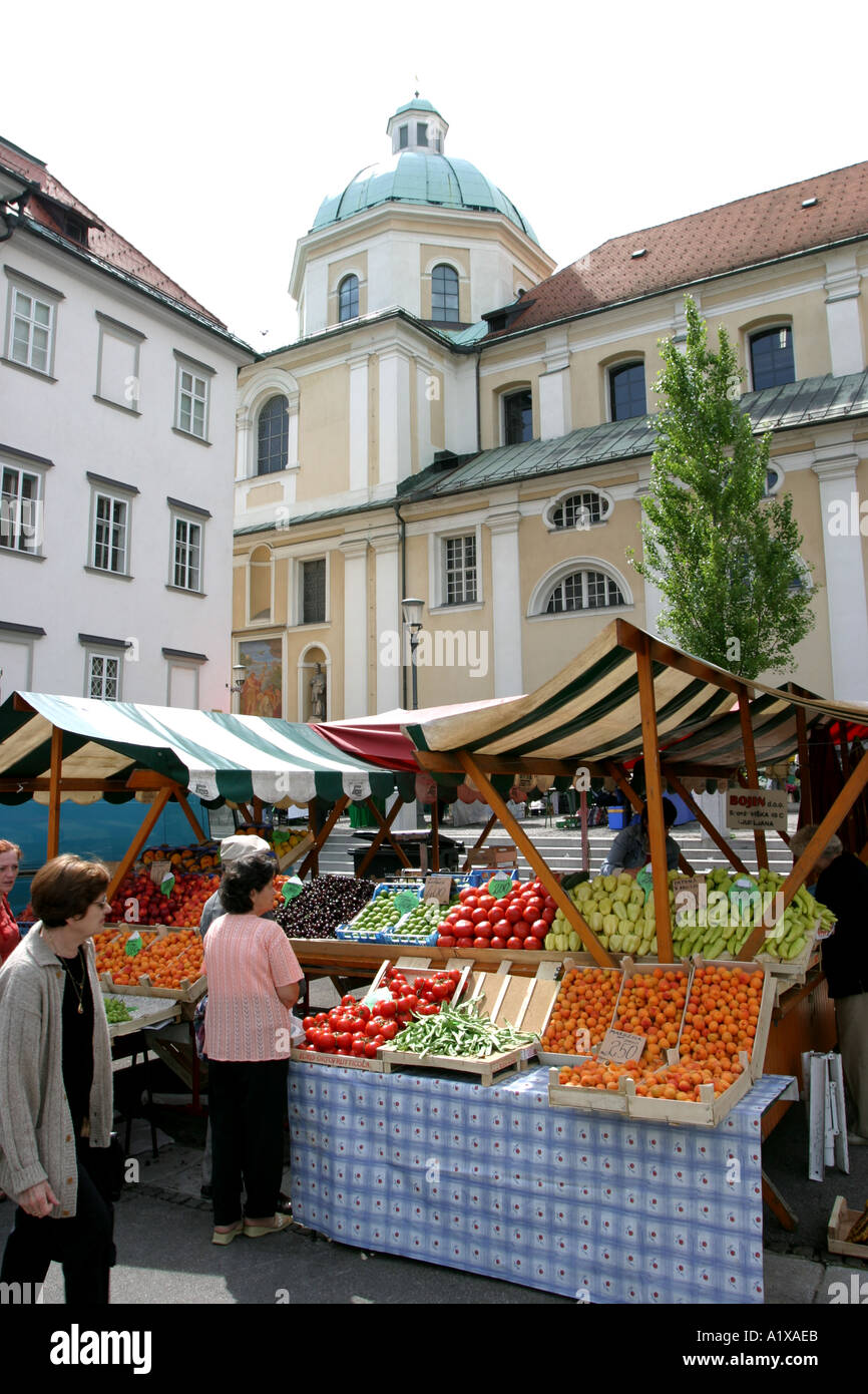 Slovenian famous market place hi-res stock photography and images - Alamy
