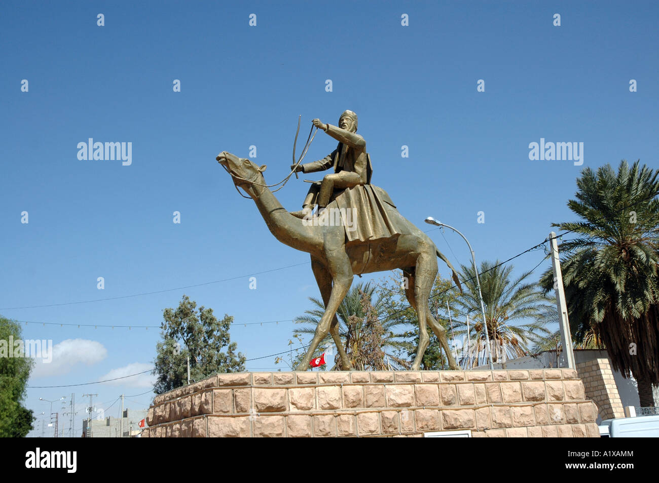 Monument in Douz oasis in Tunisia Stock Photo - Alamy