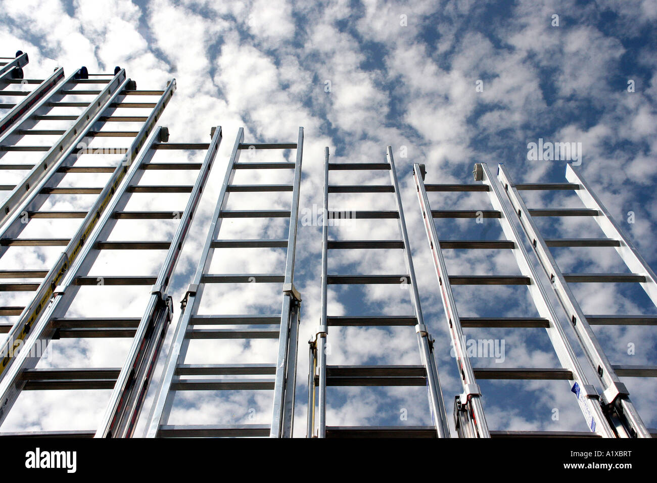 ladders rise up to the sky Stock Photo - Alamy
