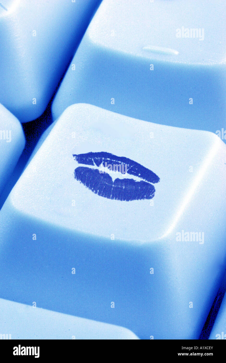 key with a kiss Stock Photo - Alamy