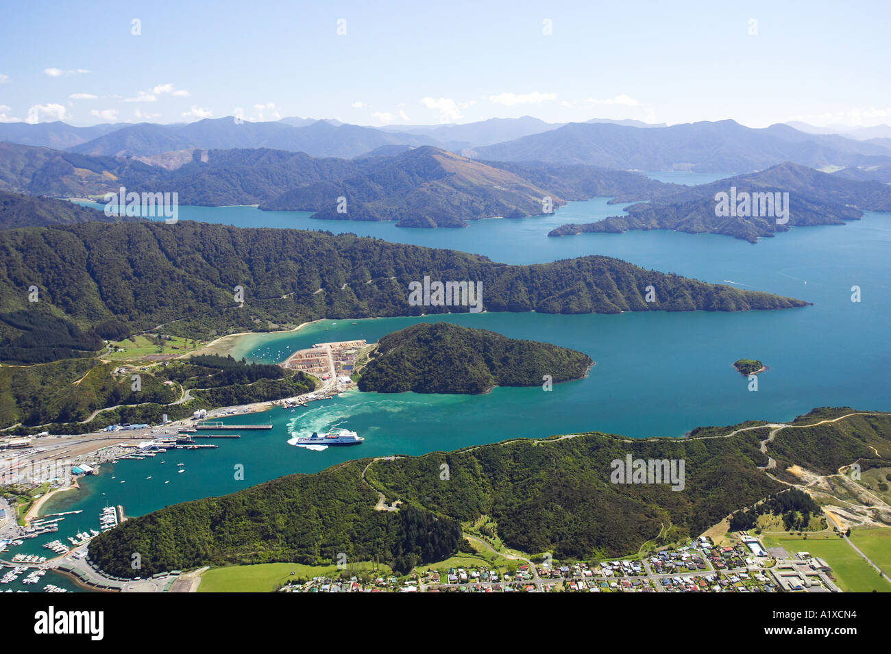 Aerial picton harbour ferry hi-res stock photography and images - Alamy