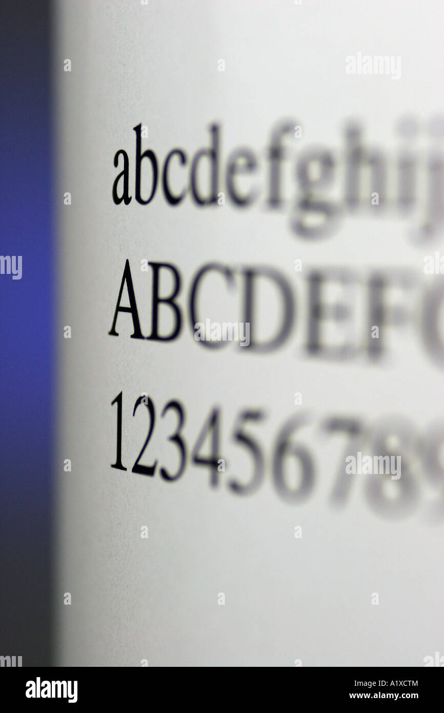 letters and numbers Stock Photo - Alamy