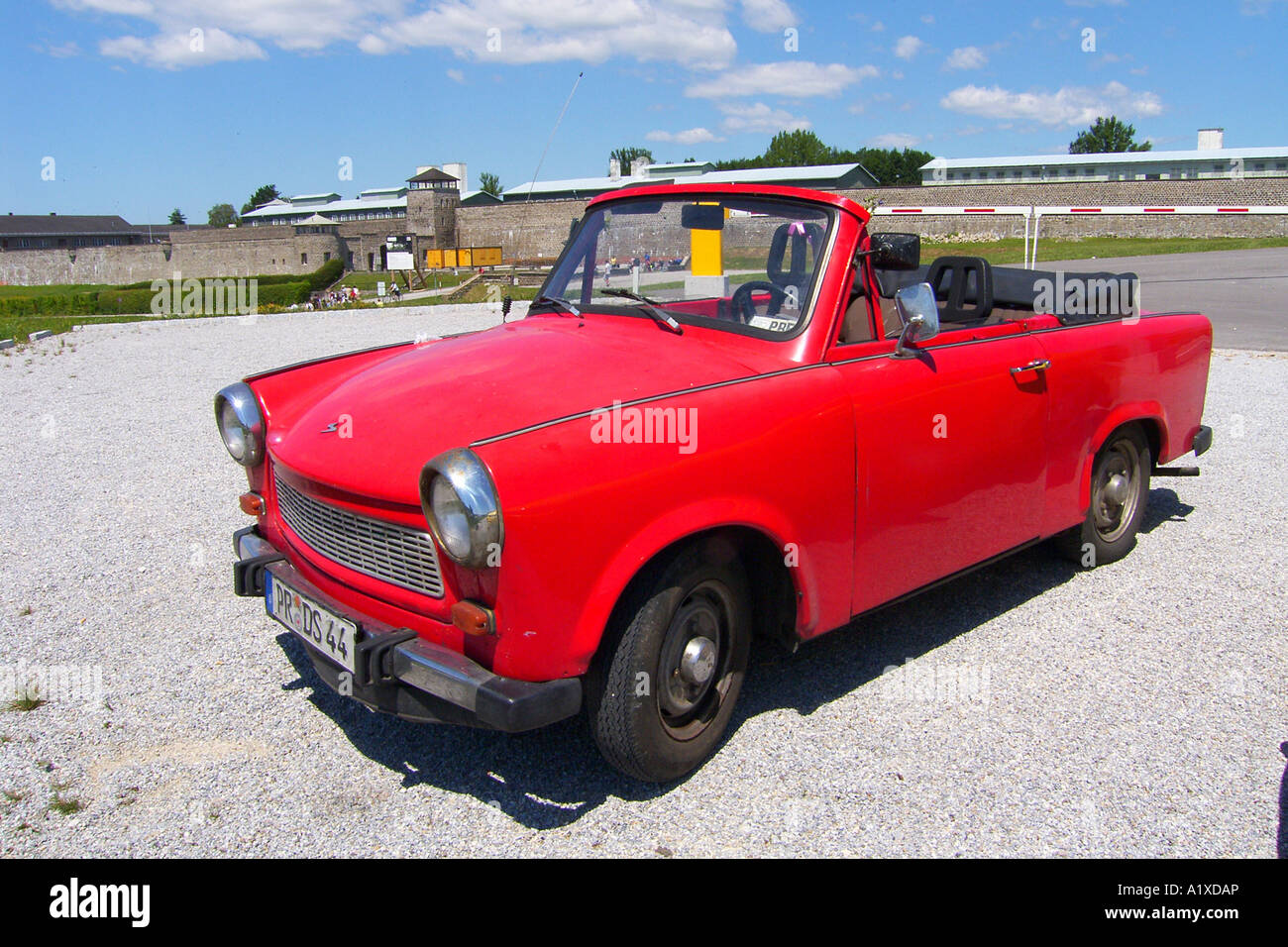 a red Trabant Stock Photo - Alamy