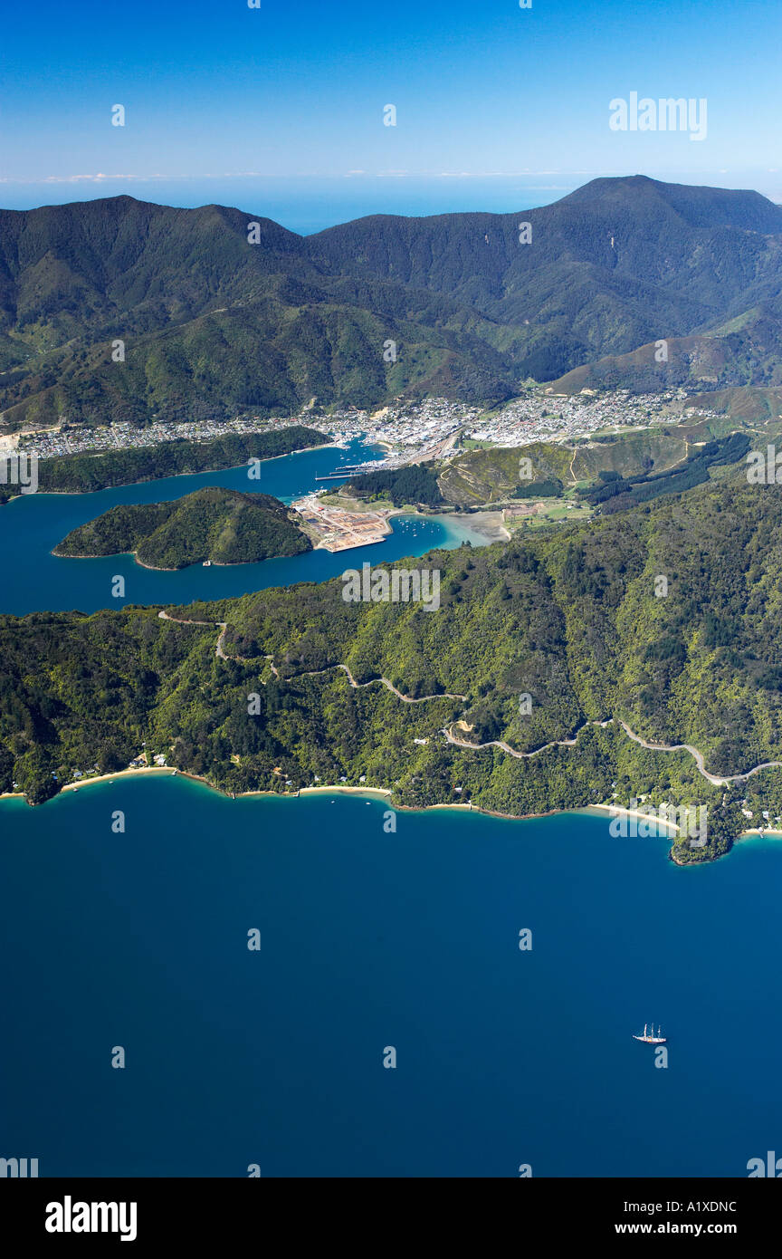 Aerial picton harbour ferry hi-res stock photography and images - Alamy