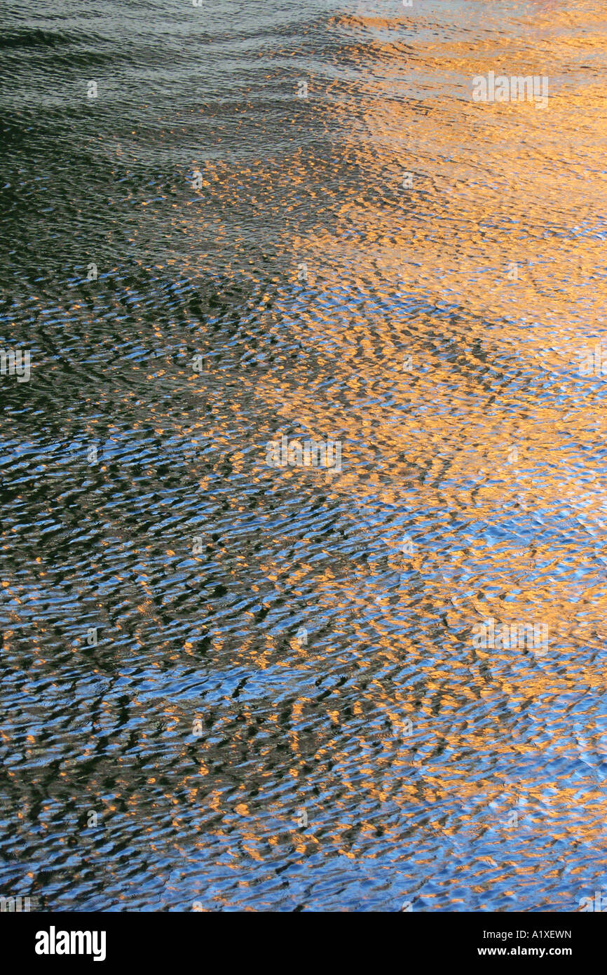 sun reflection on the water surface Stock Photo - Alamy