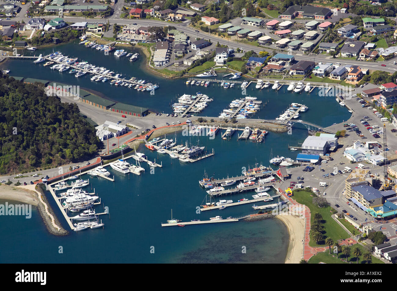 Picton marina new zealand aerial hi-res stock photography and images ...