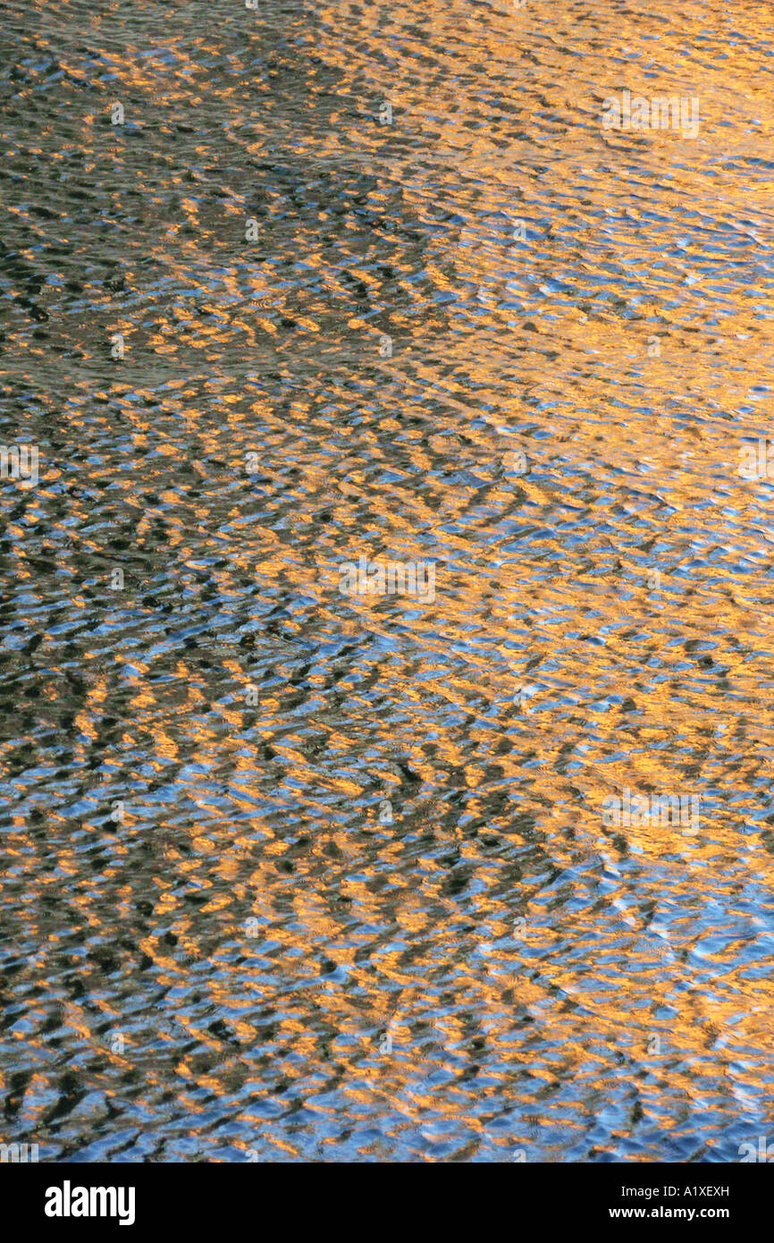 sun reflection on the water surface Stock Photo - Alamy