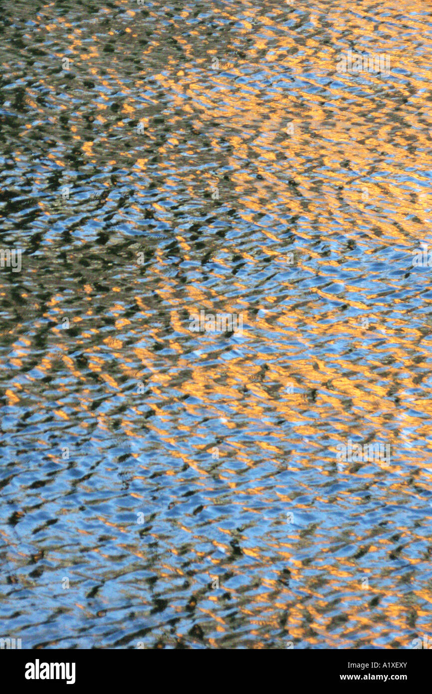 sun reflection on the water surface Stock Photo - Alamy