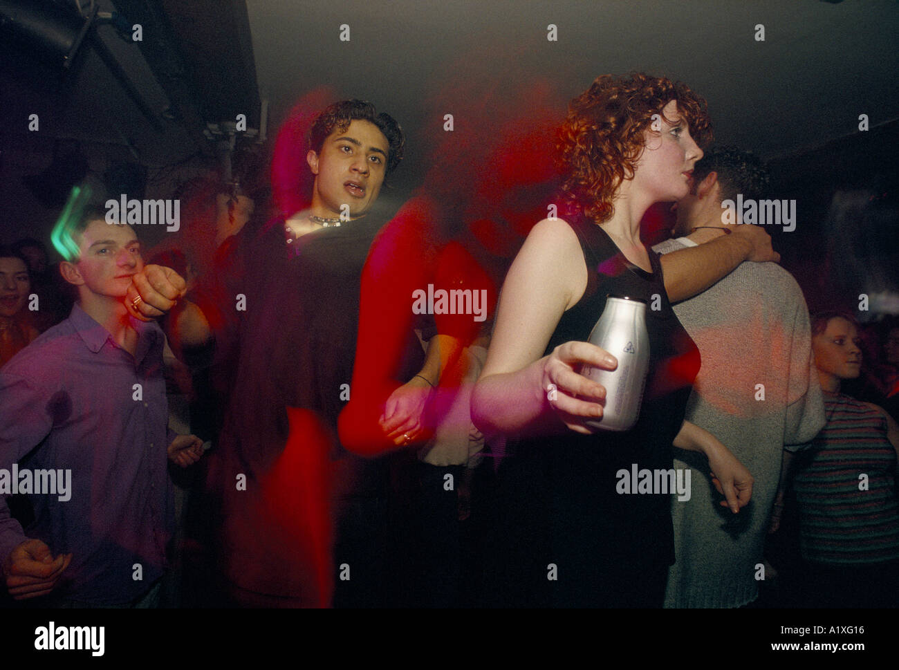 Ravers dancing in a nightclub, England UK Stock Photo - Alamy