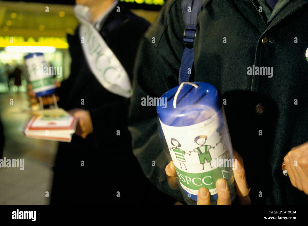 CHARITY COLLECTORS FOR NSPCC LONDON Stock Photo - Alamy