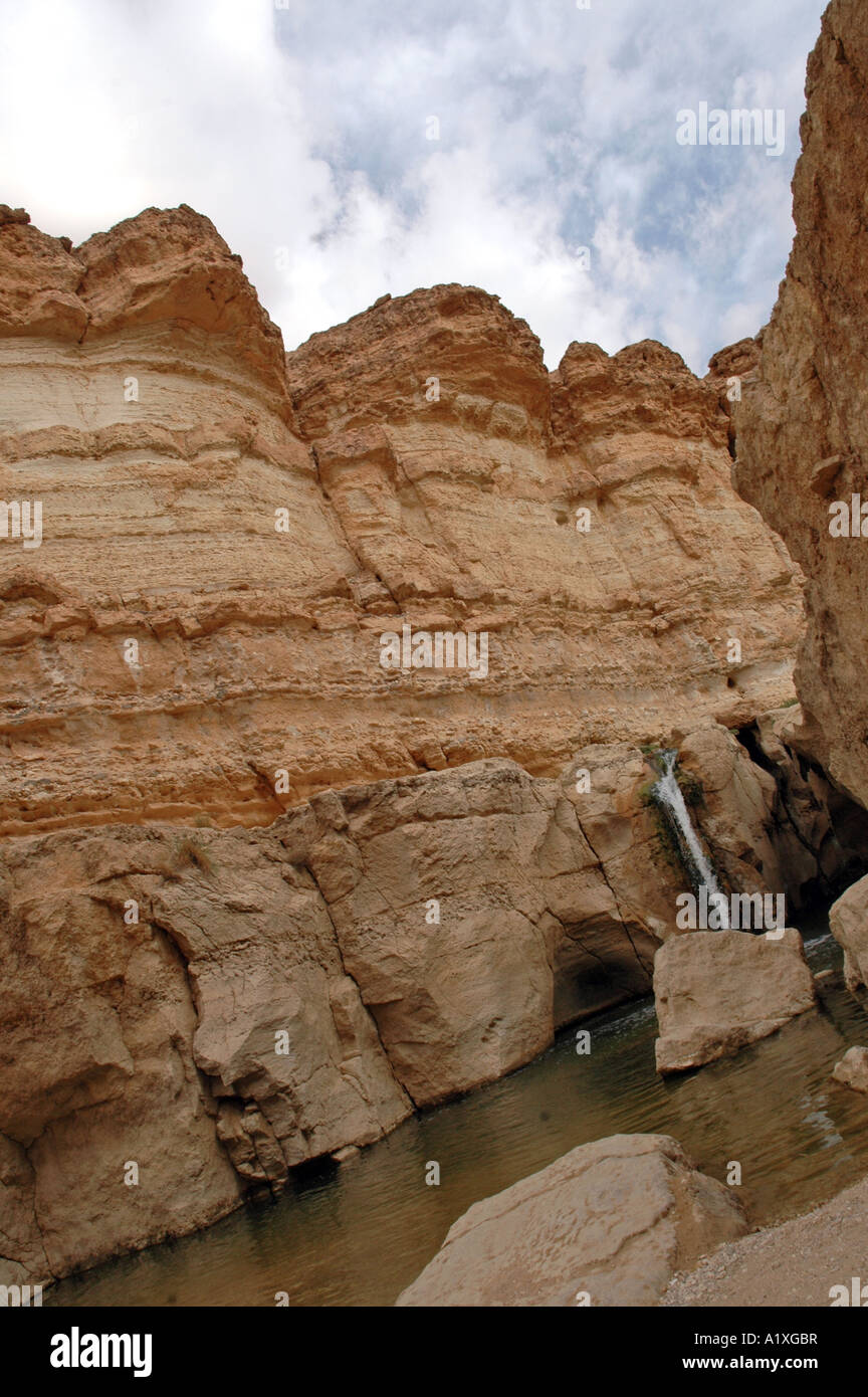 Waterfall in Tamerza oasis, Tunisia Stock Photo - Alamy