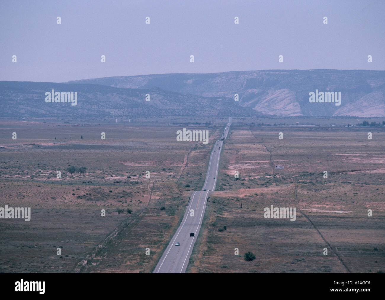 DESERT ROAD APACHE COUNTY ARIZONA USA Stock Photo - Alamy