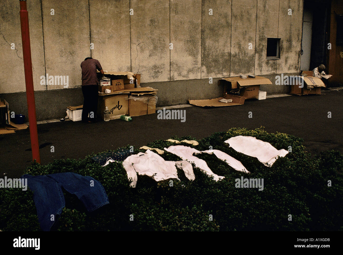 HOMELESS IN JAPAN HOMELESS IN THE SHINJUKU AREA OF CENTRAL TOKYO SUMMER ...