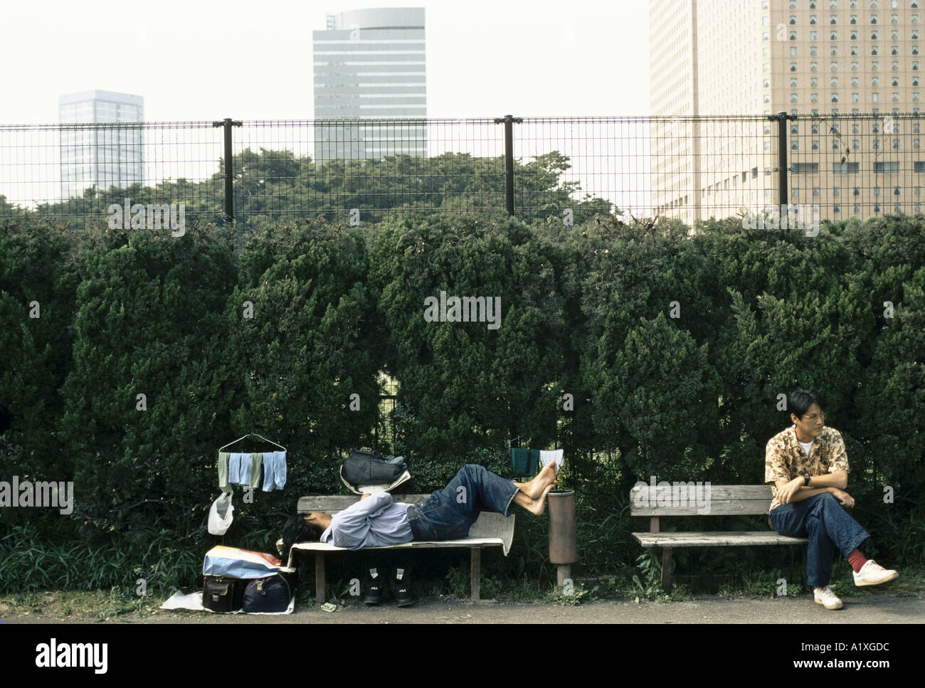 HOMELESS IN JAPAN HOMELESS IN THE SHINJUKU AREA OF CENTRAL TOKYO SUMMER ...