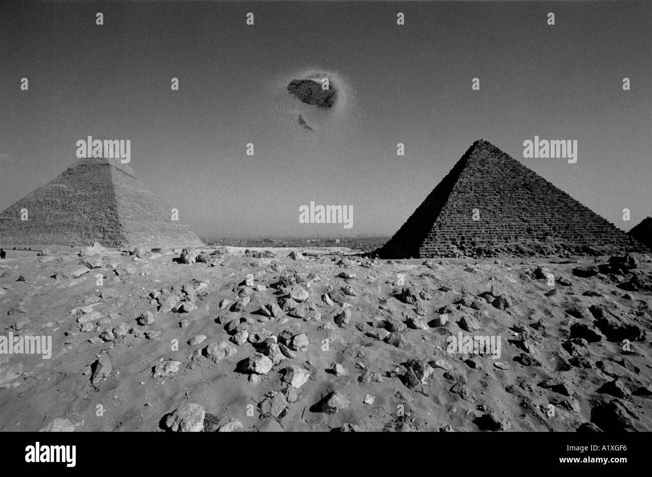 Stone throwing Black and White Stock Photos & Images - Alamy