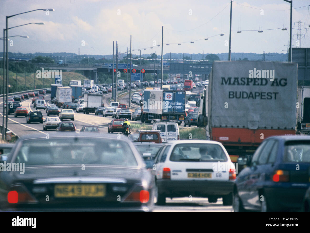 Traffic Congestion On M25 Stock Photo Alamy