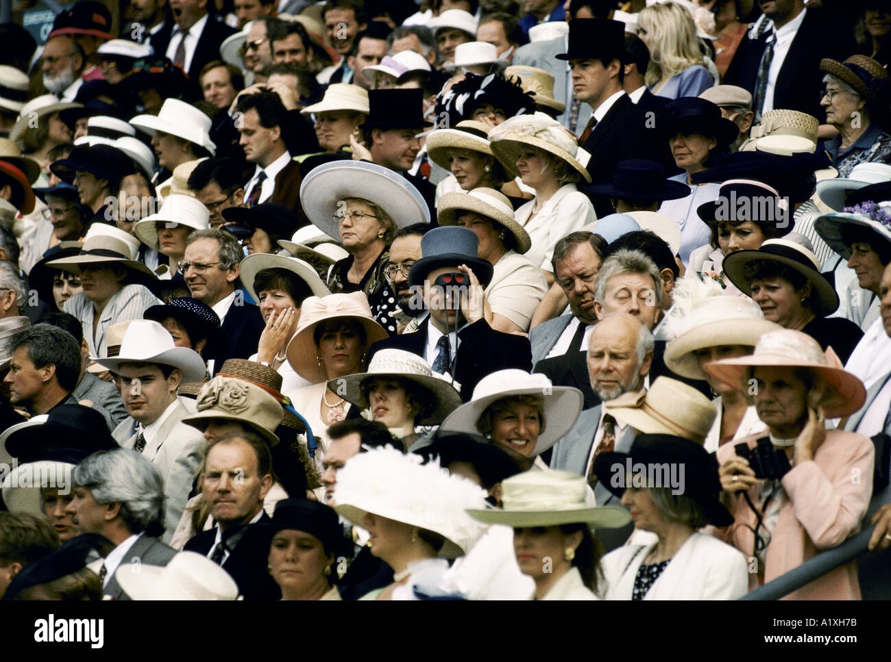ASCOT THE ENGLISH SOCIAL SEASON ROYAL ASCOT RACES LADIES DAY CROWD OF ...