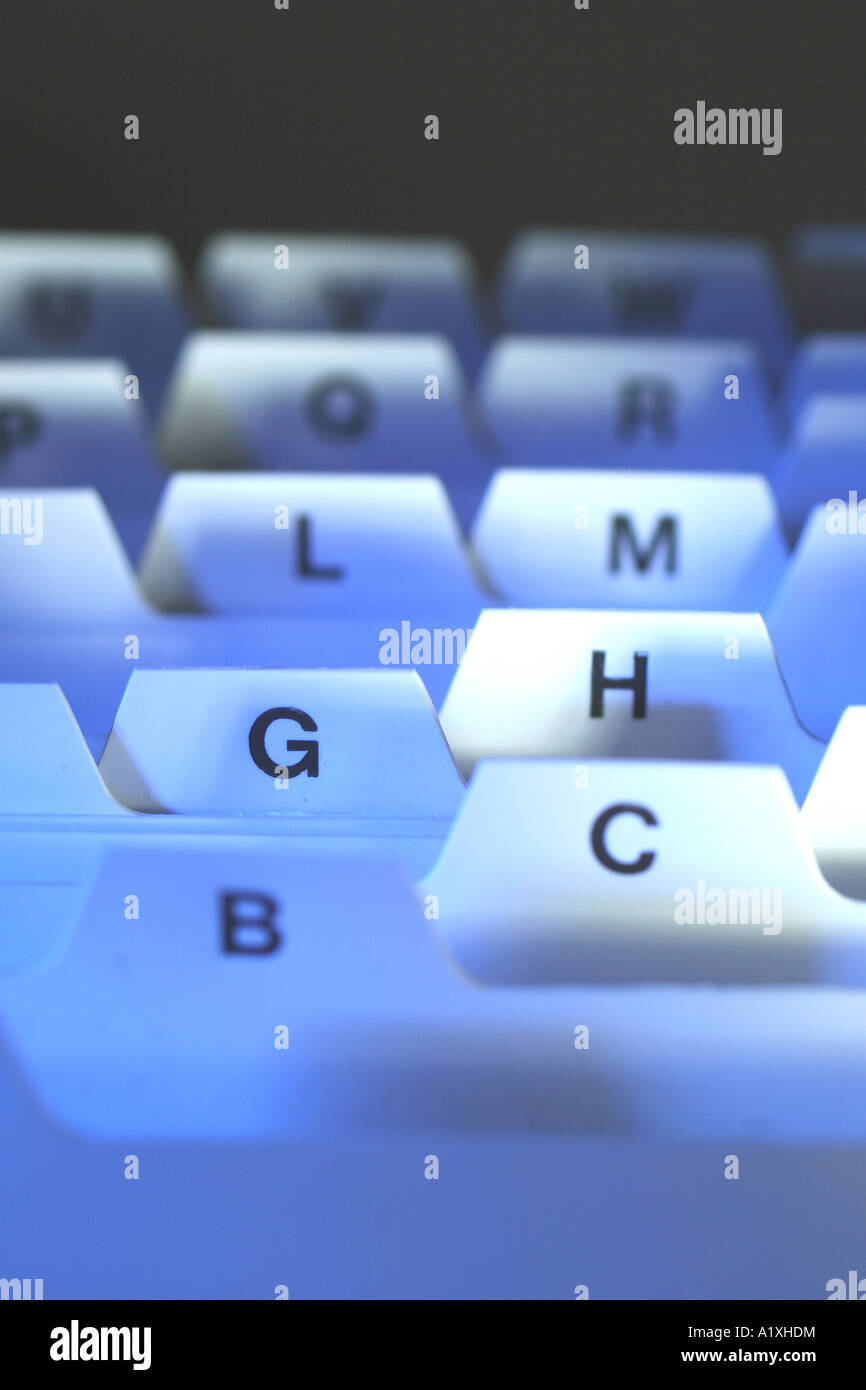 Alphabetical sorting hi-res stock photography and images - Alamy