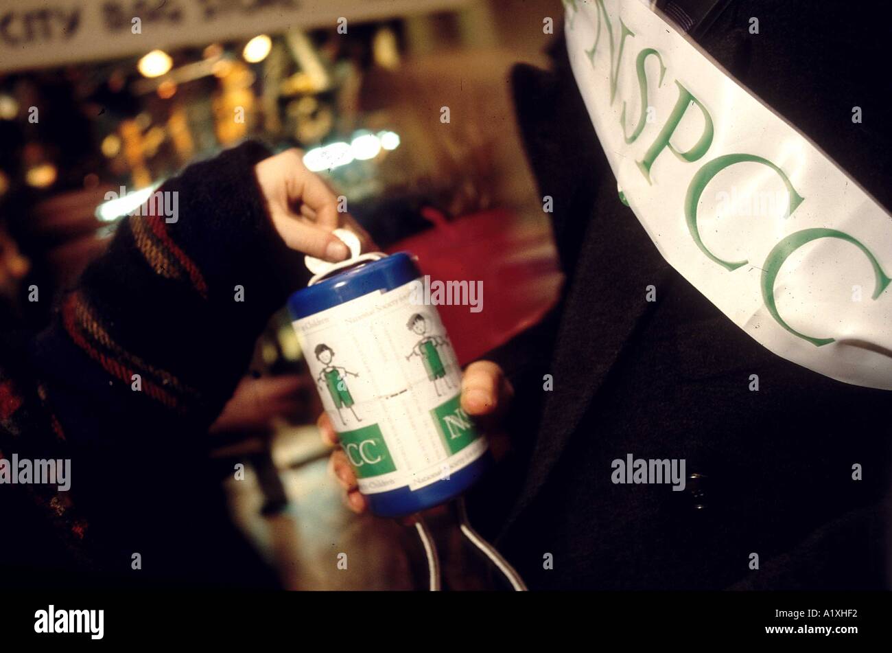 NSPCC charity collectors in London Stock Photo - Alamy