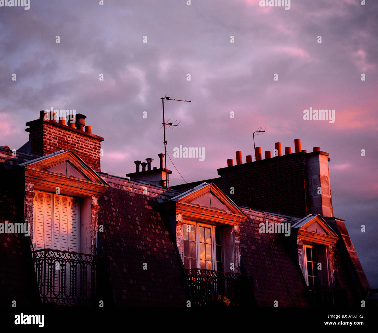 Typical paris window frame hi-res stock photography and images - Alamy