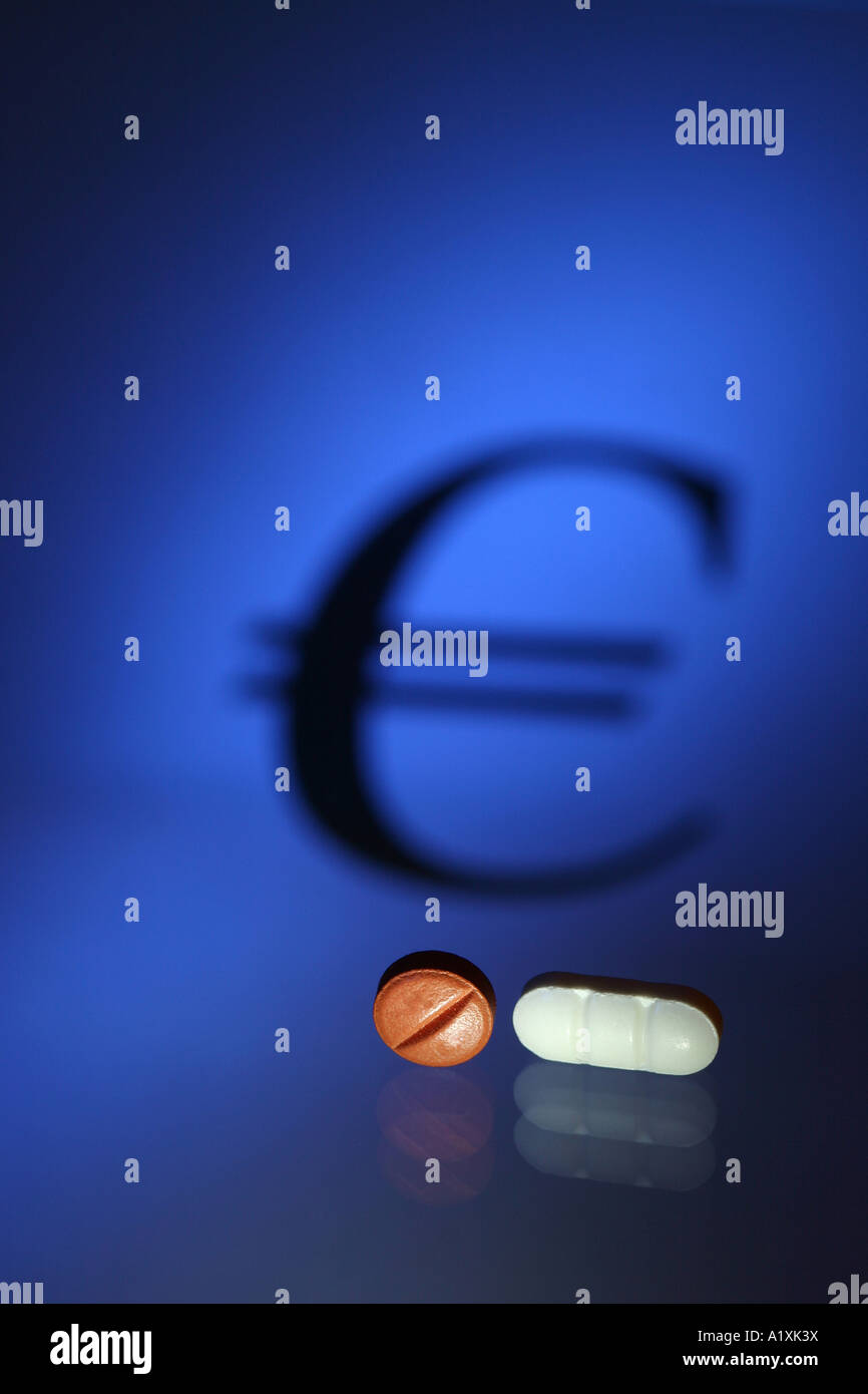tablets and the euro-sign Stock Photo - Alamy