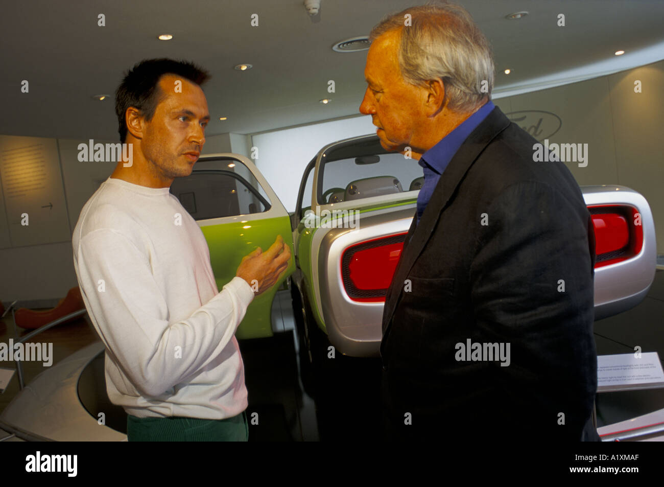 Designer Marc Newson with Terrance Conran, Design Museum, London UK ...