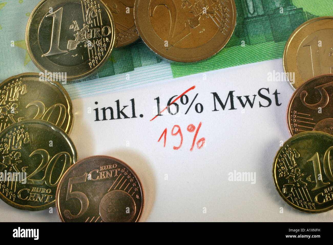 19% VAT in Germany Stock Photo - Alamy