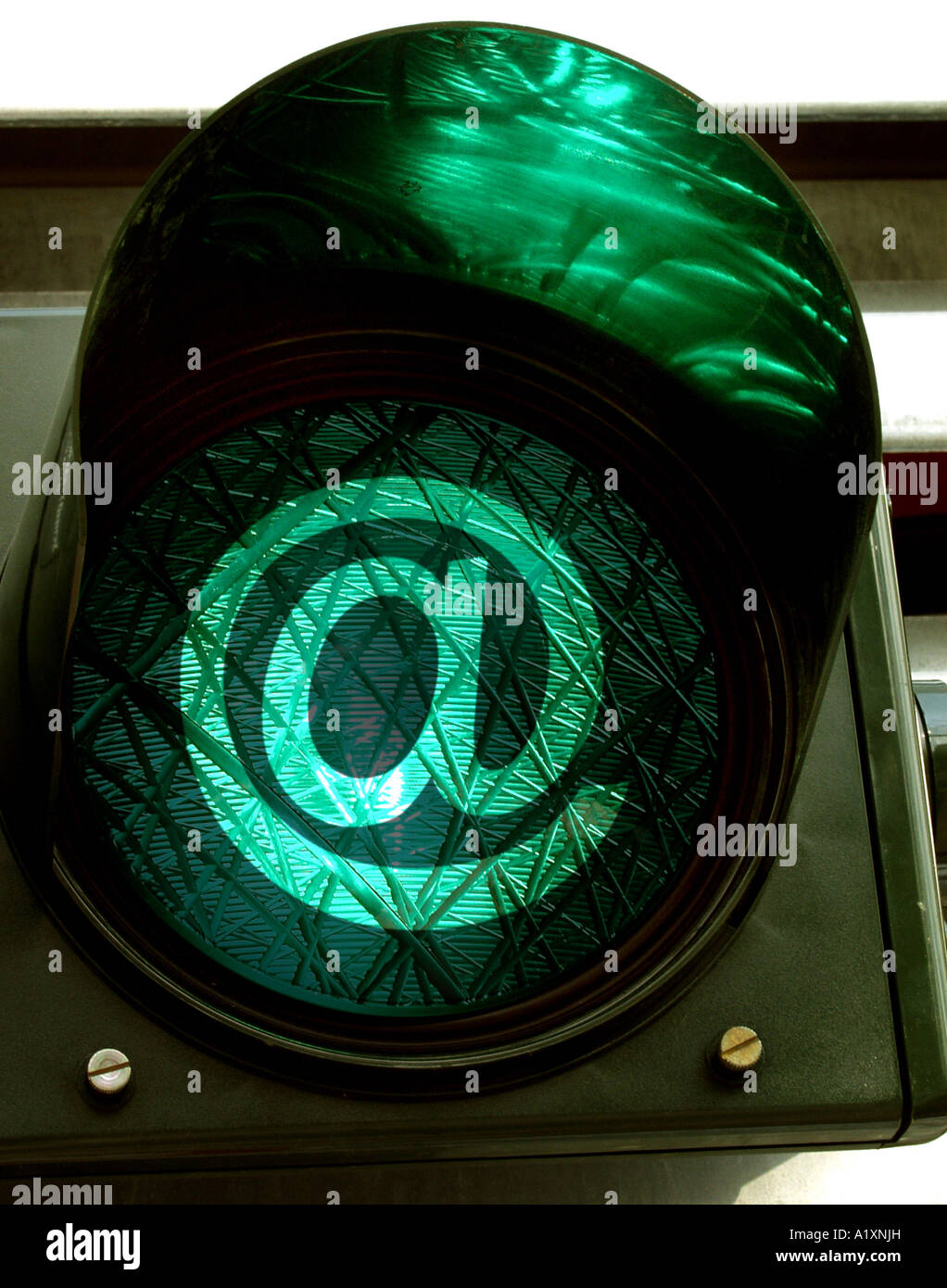 green traffic light Stock Photo - Alamy