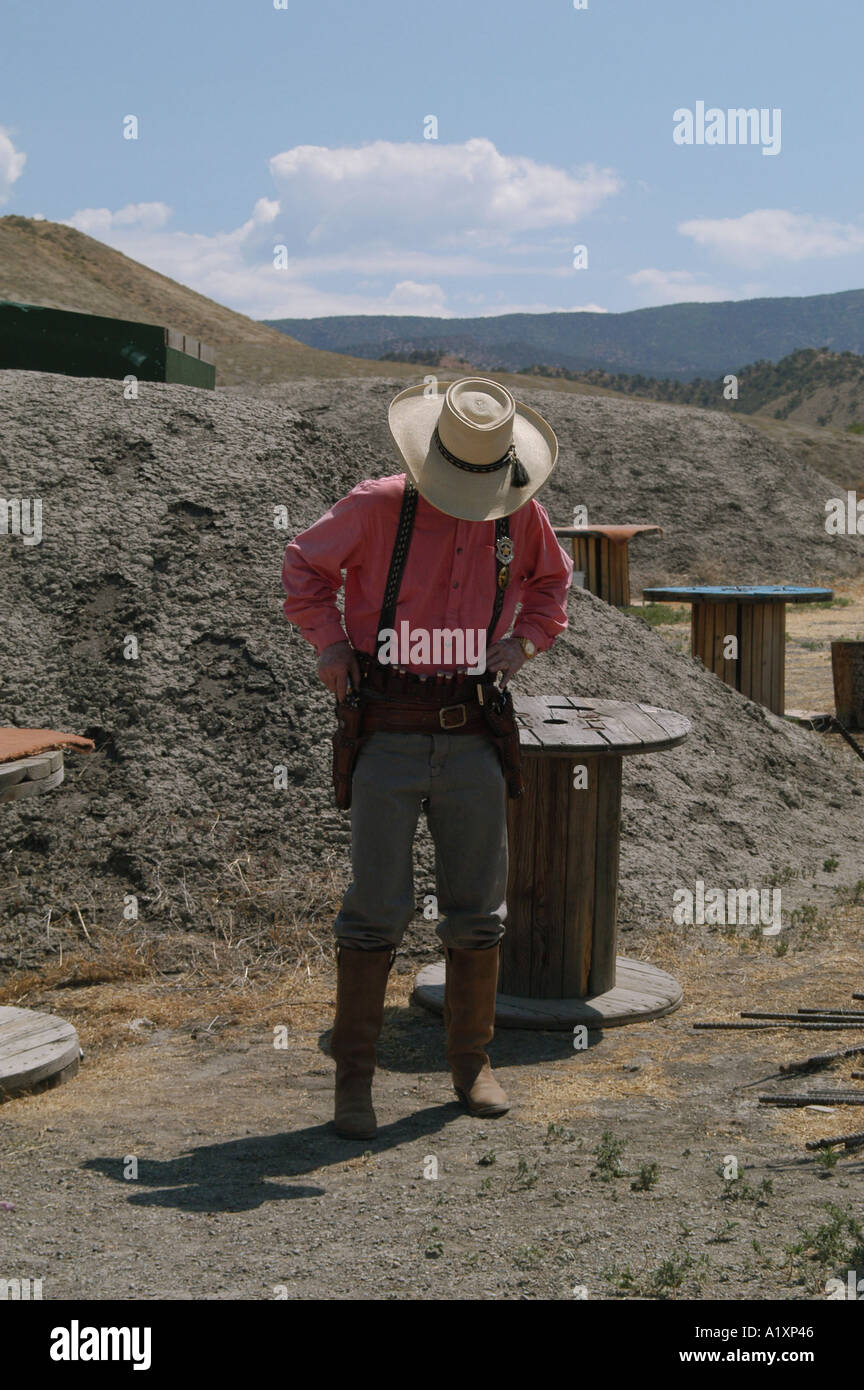 Comanche Valley Vigilantes Wild West club, Badlands, Colorado USA Stock ...