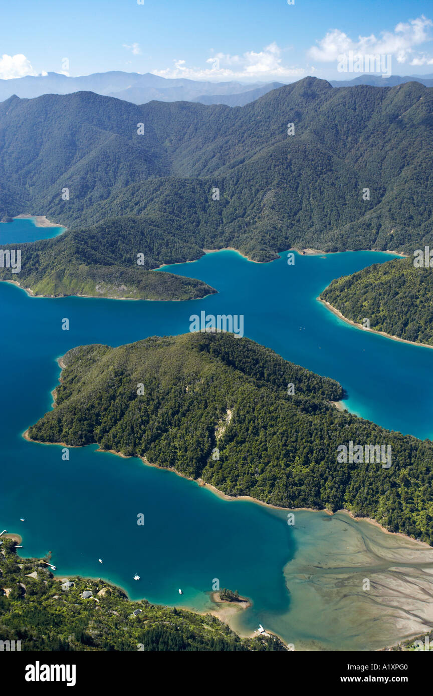 Aerial island sounds coast hi-res stock photography and images - Alamy