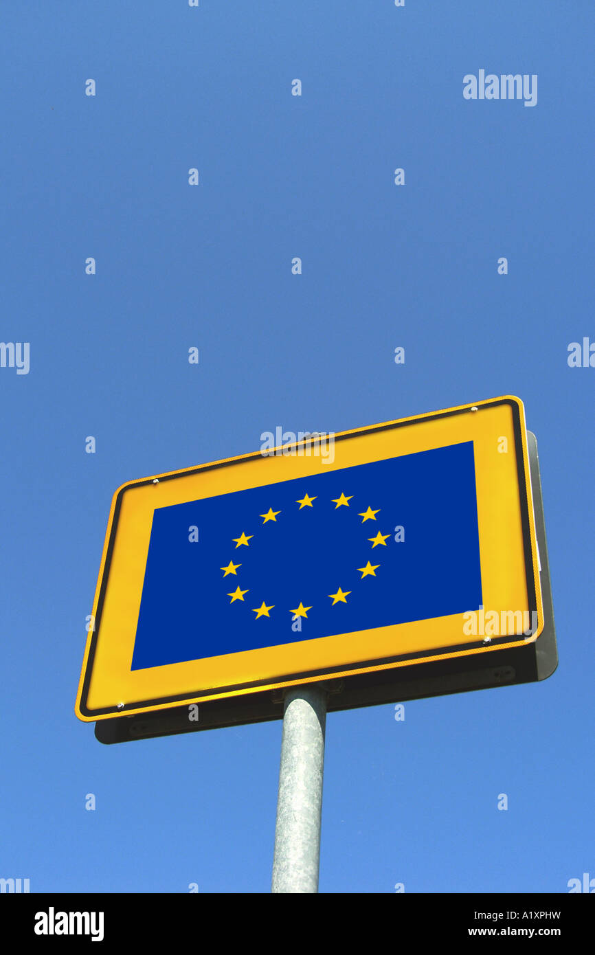 german road sign, EU Stock Photo - Alamy