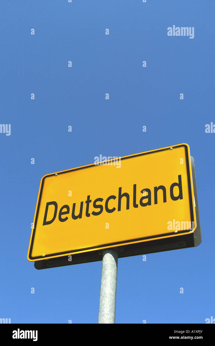 german road sign Stock Photo - Alamy